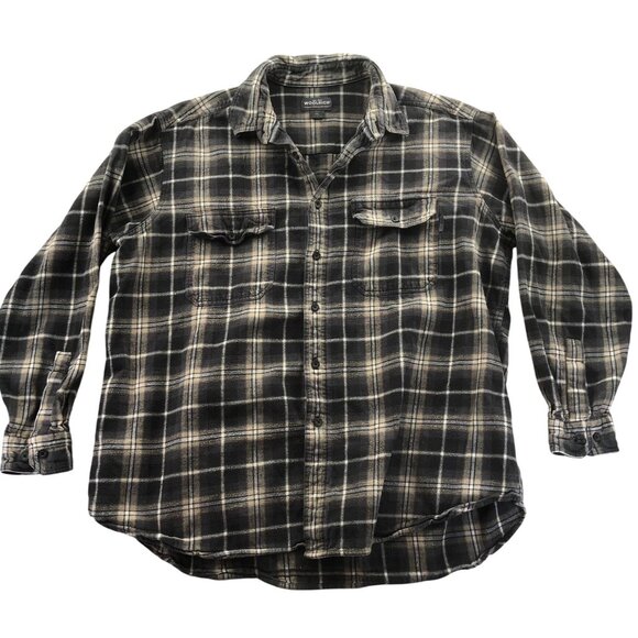 Woolrich | Shirts | Woolrich Mens Shirt 2xl Black Plaid Flannel ...